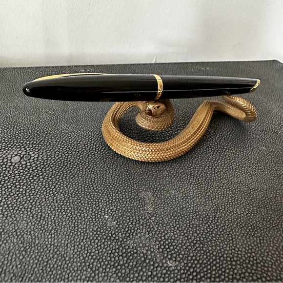 Office | New Snake Pen Incense Holder Rattlesnake Brass | Poshmark